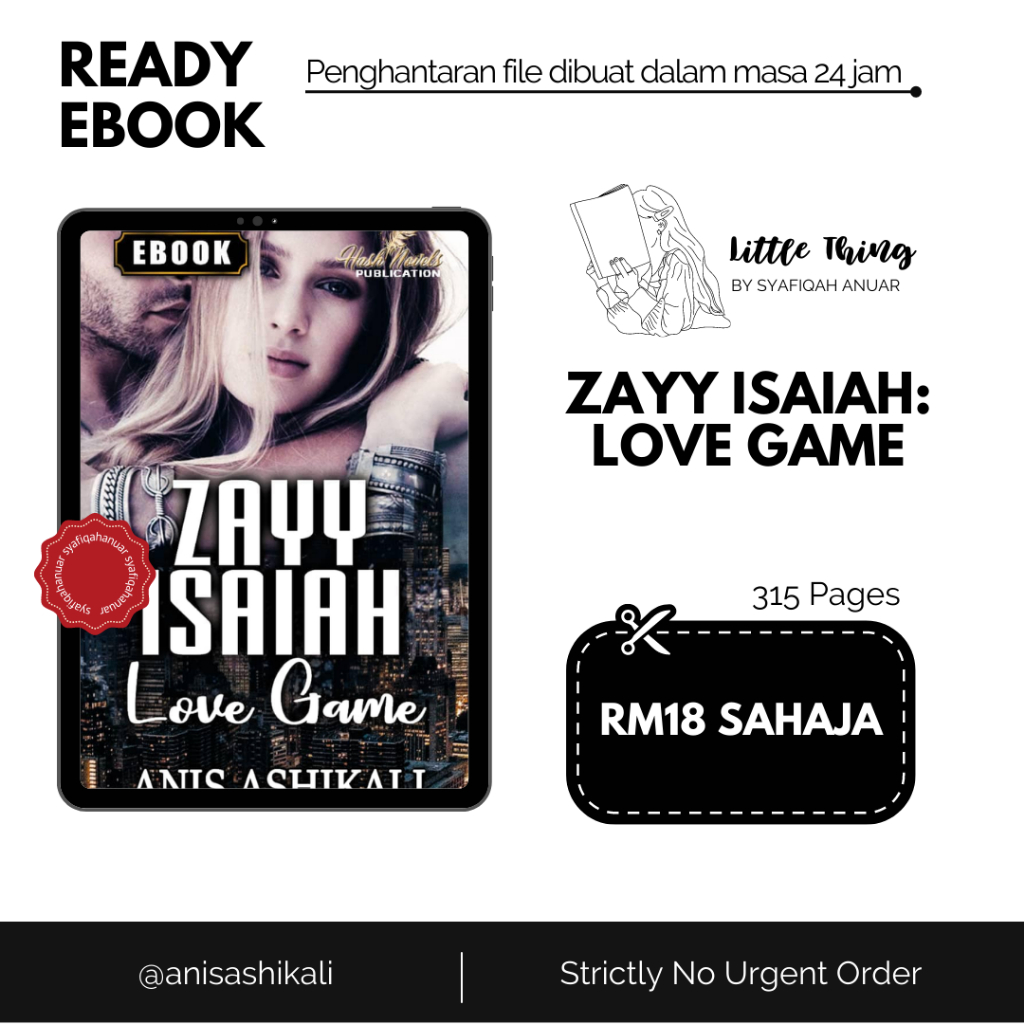 EBOOK ZAYY ISAIAH LOVE GAME ANIS ASHIKALI | Shopee Malaysia