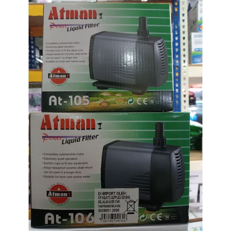 ATMAN WATER PUMP AQUARIUM /KOLAM 105/106/107 | Shopee Malaysia