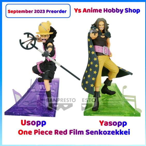 【August 2023 Preorder】Banpresto One Piece Red Film Senkozekkei Usopp Yasopp Action Figure ...