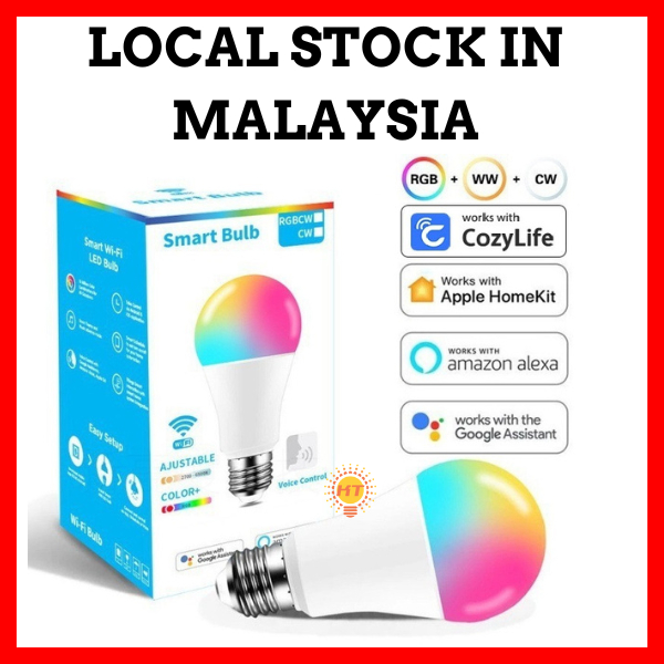 Cozylife Homekit RGB Light Bulb E27 Smart App Controlled Energy Efficient Multi Colors LED ...