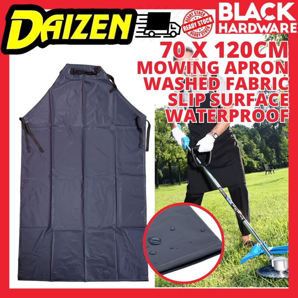 Black Hardware DAIZEN Apron Mesin Rumput Panjang Waterproof Adjustable ...