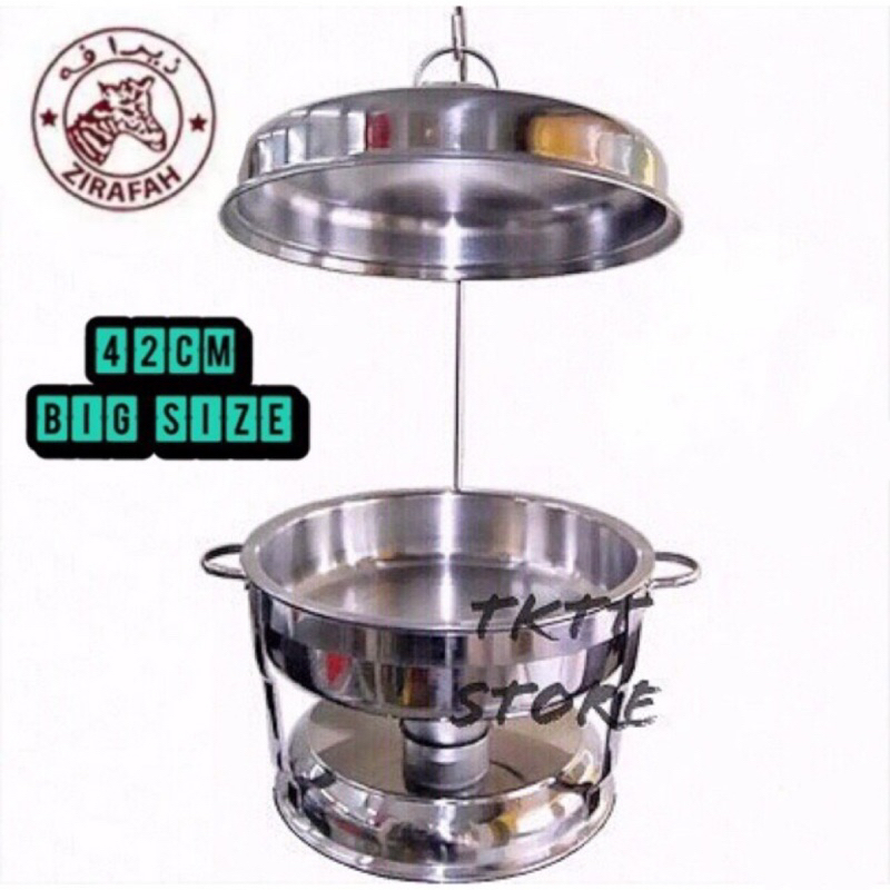 TKTT 42cm Golden Dome Bell Chafing Dishes Buffet Chafer Hanging Dome ...