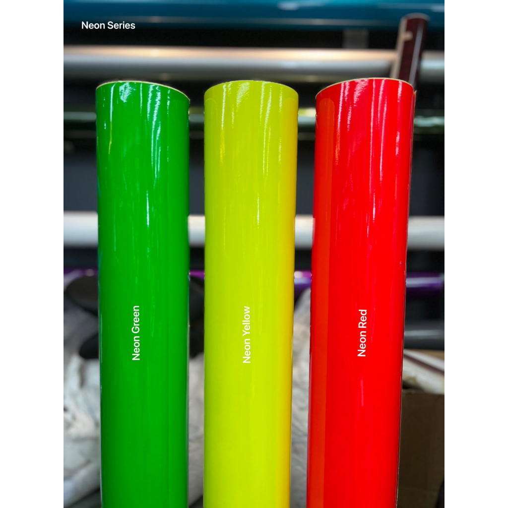 BRIGHT FLUORESCENT/ NEON COLOUR VINYL STICKER | Shopee Malaysia