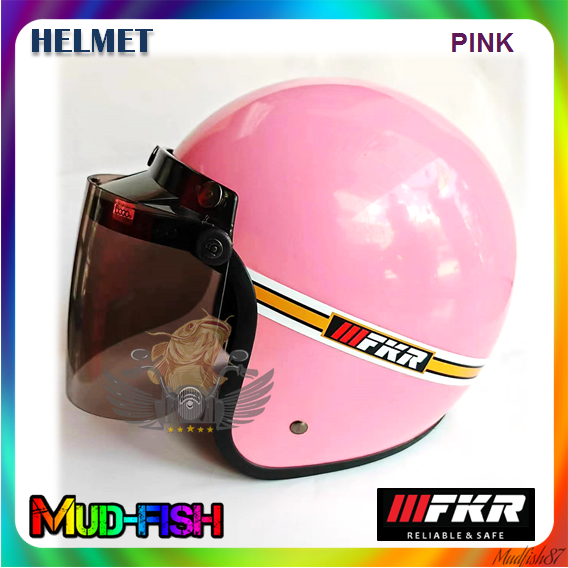 TOPI KELEDAR FKR CLASSIC HELMET (PREMIUM PINK) | Shopee Malaysia