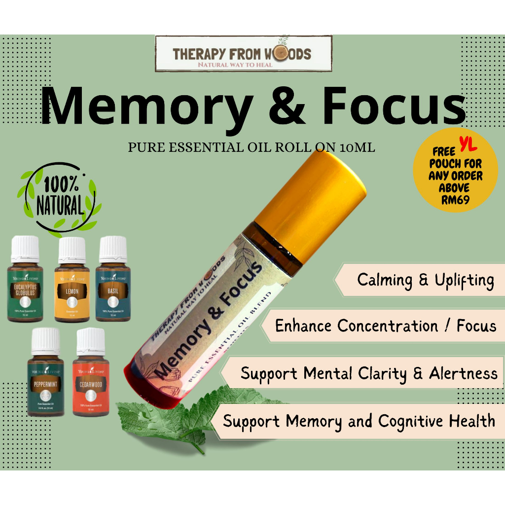 Memory & Focus Essential Oil Roll-On 10ML Memory Power Calm Focus ...
