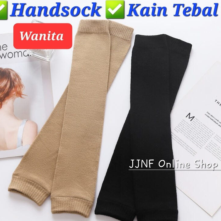 HANDSOCK Long Muslimah SARUNG LENGAN COTTON INER Ruffles Stoking Stokin ...