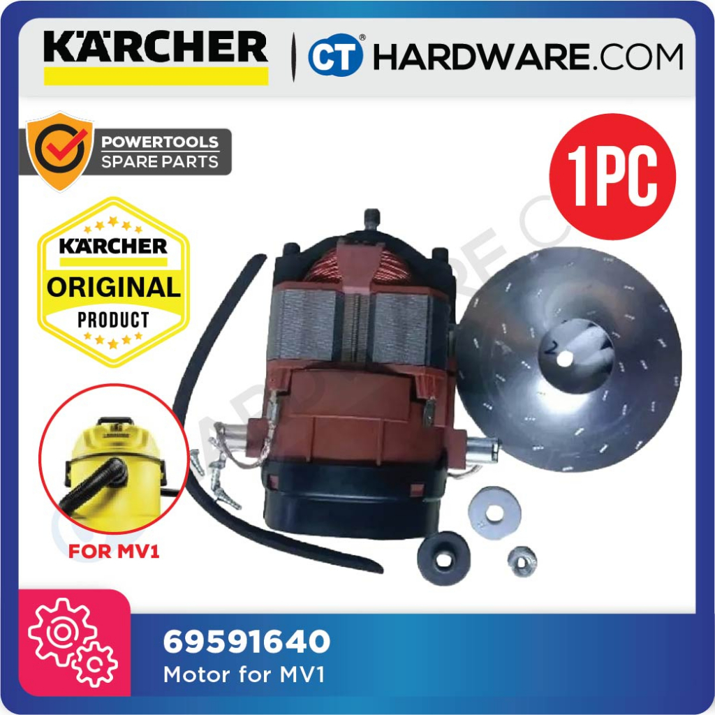 KARCHER VACUUM CLEANER MOTOR - 69591640 FOR MV1/ WD1/WD1HOME - 97692410 ...
