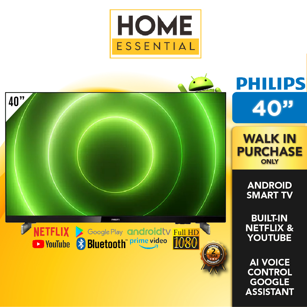 Philips 40 Inch Full HD Android Smart TV 40PFT6916 | Netflix Youtube ...