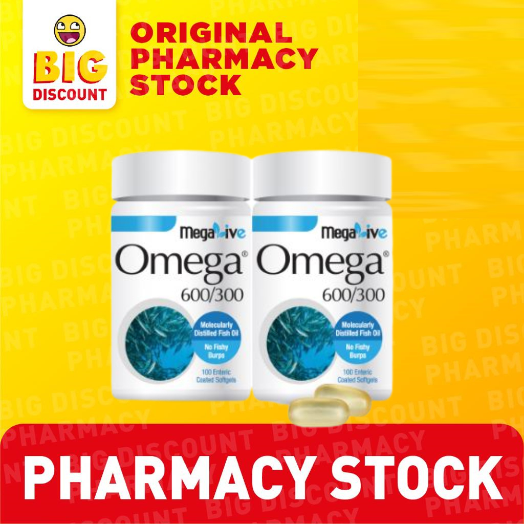 Megalive Omega 600/300 (2x100's) | Shopee Malaysia