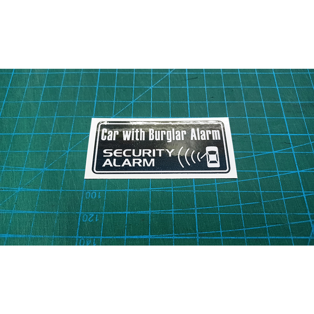 JDM Car Security Alarm - Decal/sticker (for Window Stickers) | Shopee ...