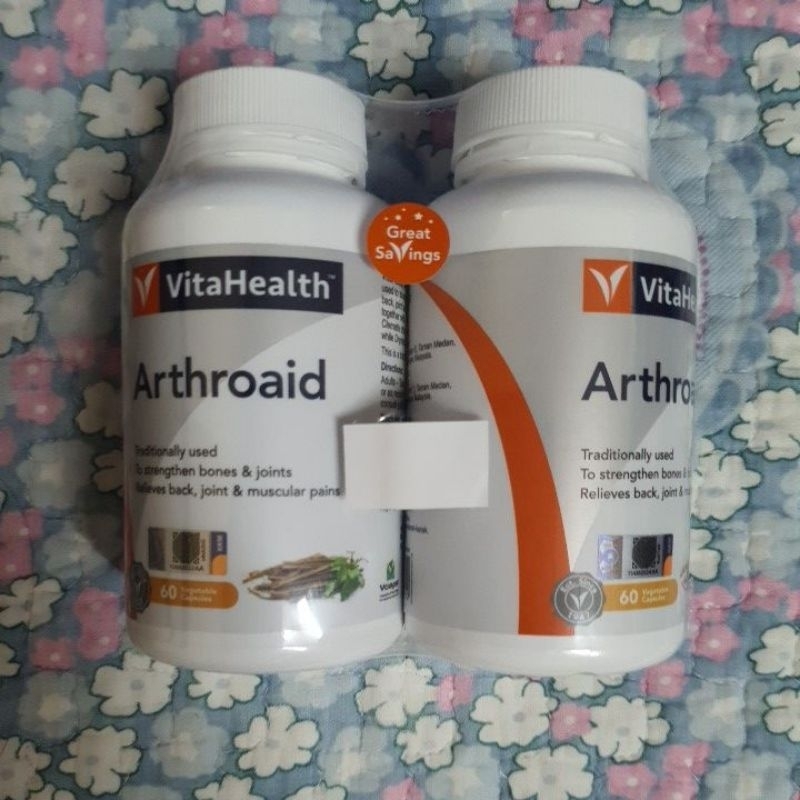 Vitahealth Arthroaid Vegetable Capsules 2x60s (Expiry Date:07/2025 ...