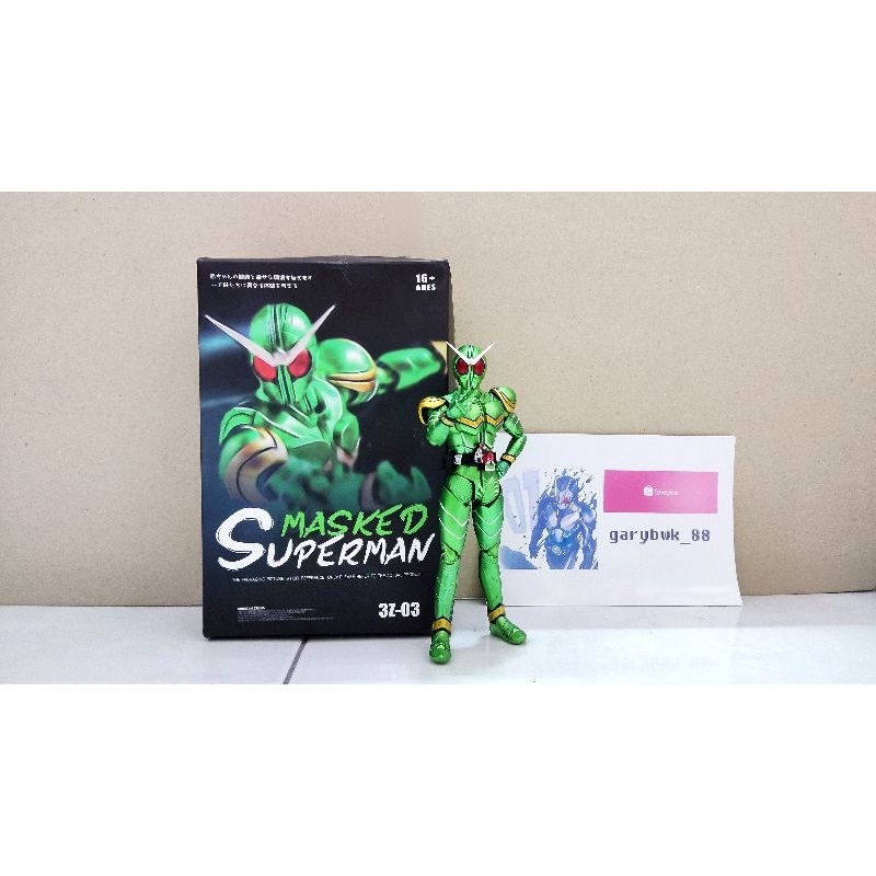 [STOCK READY] DT MASKED SUPERMAN KAMEN RIDER CYCLONE SKC SHF KO THIRD PARTY BOOTLEG FIGURE NOT ...