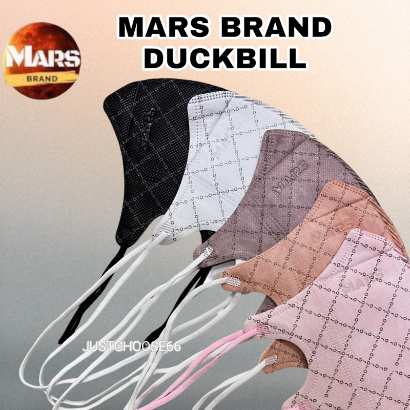 MARS 3D Mask Duckbill Headloop Earloop 6D Mask 4ply 50pcs Monogram ...