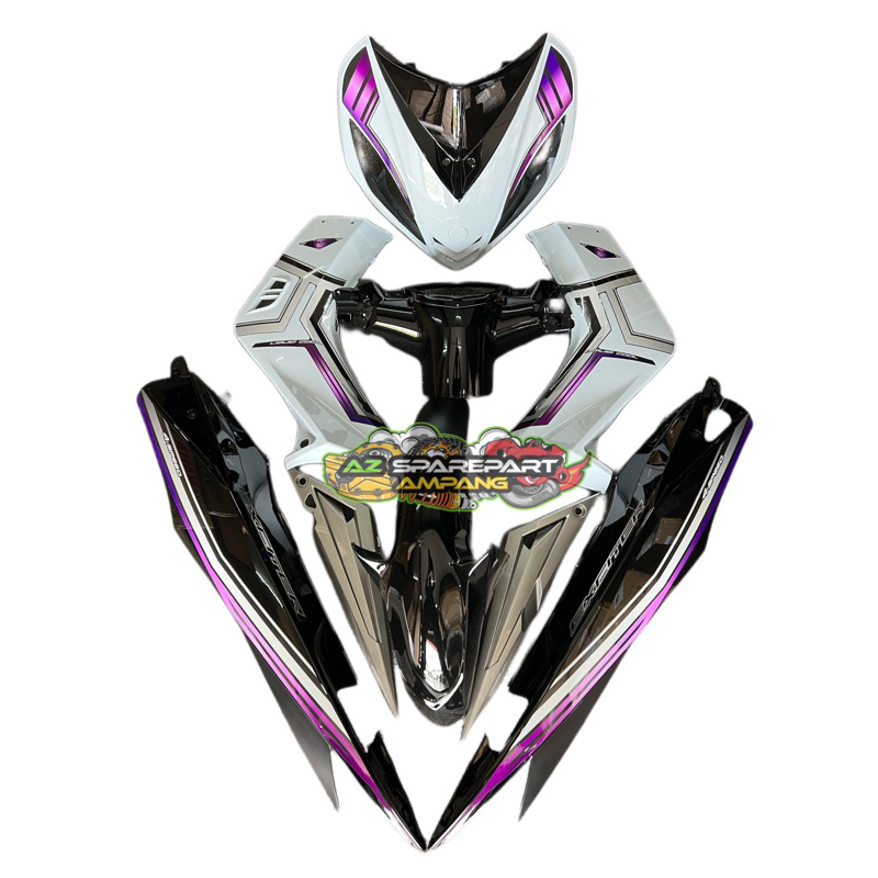 COVERSET YAMAHA LC135 V1 EXCITER VIOLET PURPLE | Shopee Malaysia
