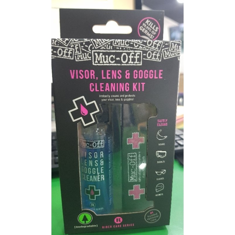 Muc-Off Visor Lens And Goggle Cleaning Kit (Visor Cleaner 32ml ...