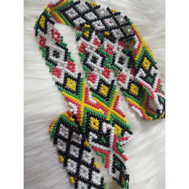 tali pinggang manik motif pinakol ,motif sabah suku kaum Rungus/belt ...