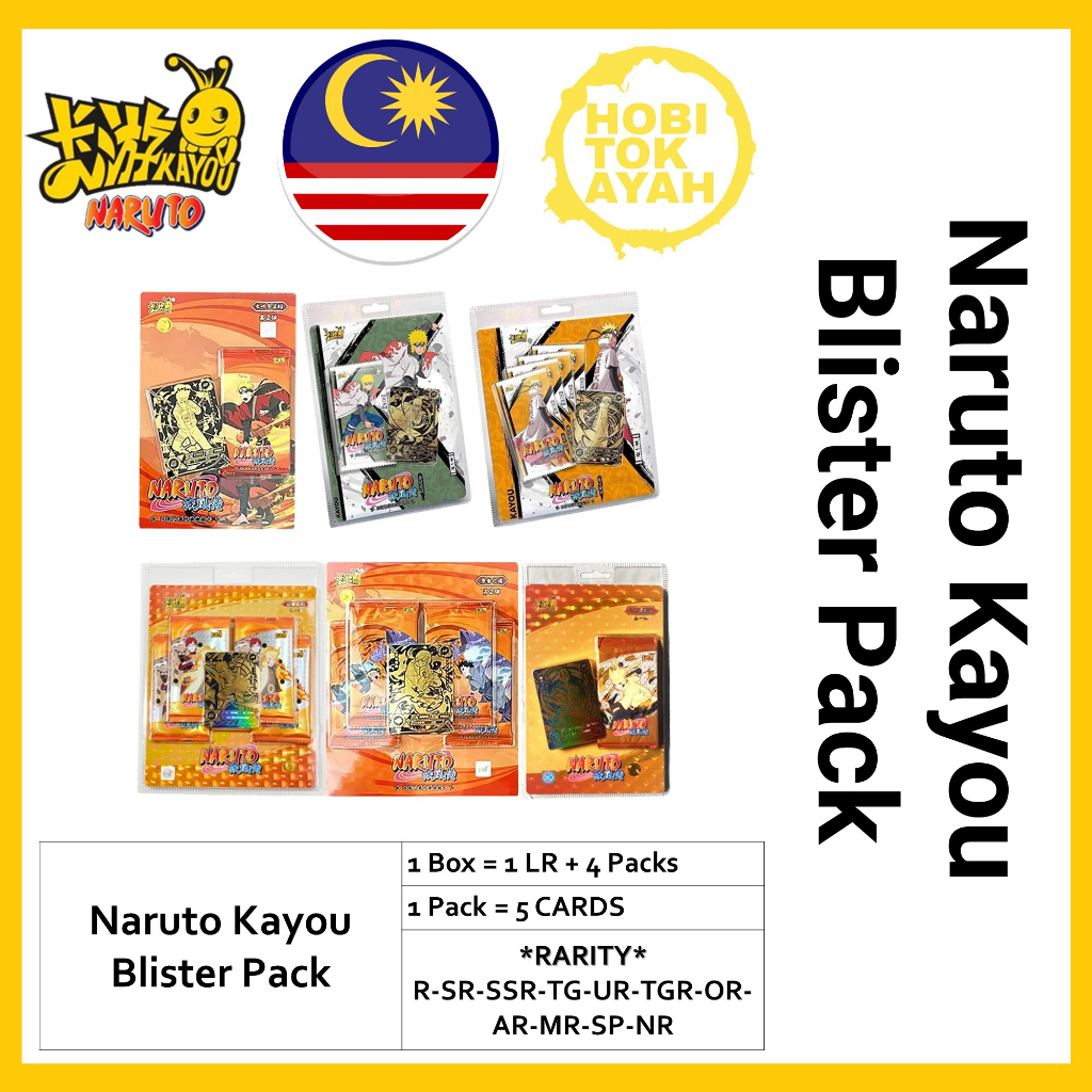 [KAYOU Original] Naruto Card Blister Pack | Shopee Malaysia