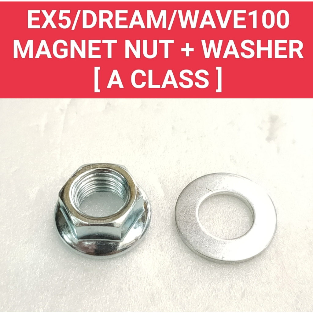 EX5/DREAM/WAVE100 ( A CLASS ) MAGNET NUT + WASHER | Shopee Malaysia
