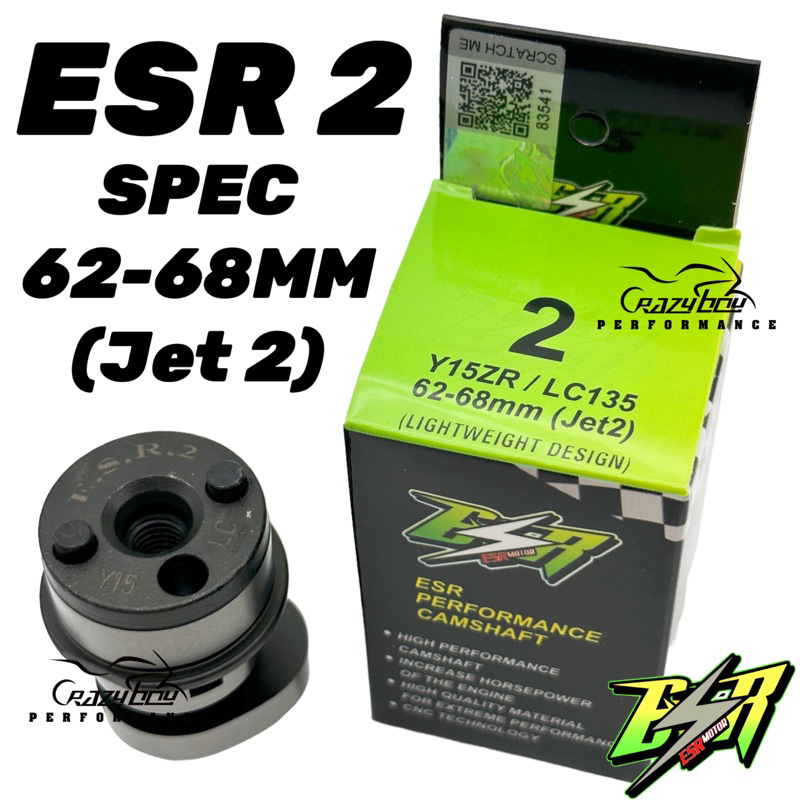 ESR MOTOR 100% ORIGINAL LIGHTWEIGHT Y15ZR LC135 CAMSHAFT ESR1 ESR2 ESR3 ...