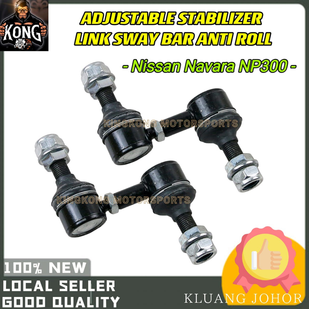 NISSAN NAVARA D40 NP300 D23 4WD ADJUSTABLE STABILIZER LINK SWAY BAR ...