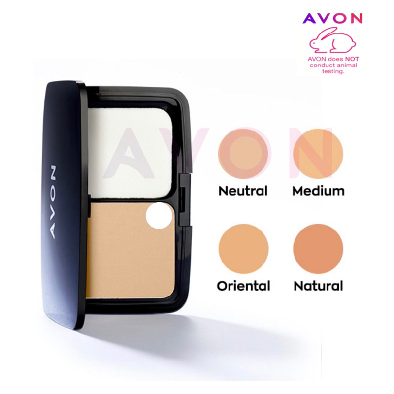 Avon Flawless Truematte Dual Powder Foundation SPF 24/PA++ 9g-New ...