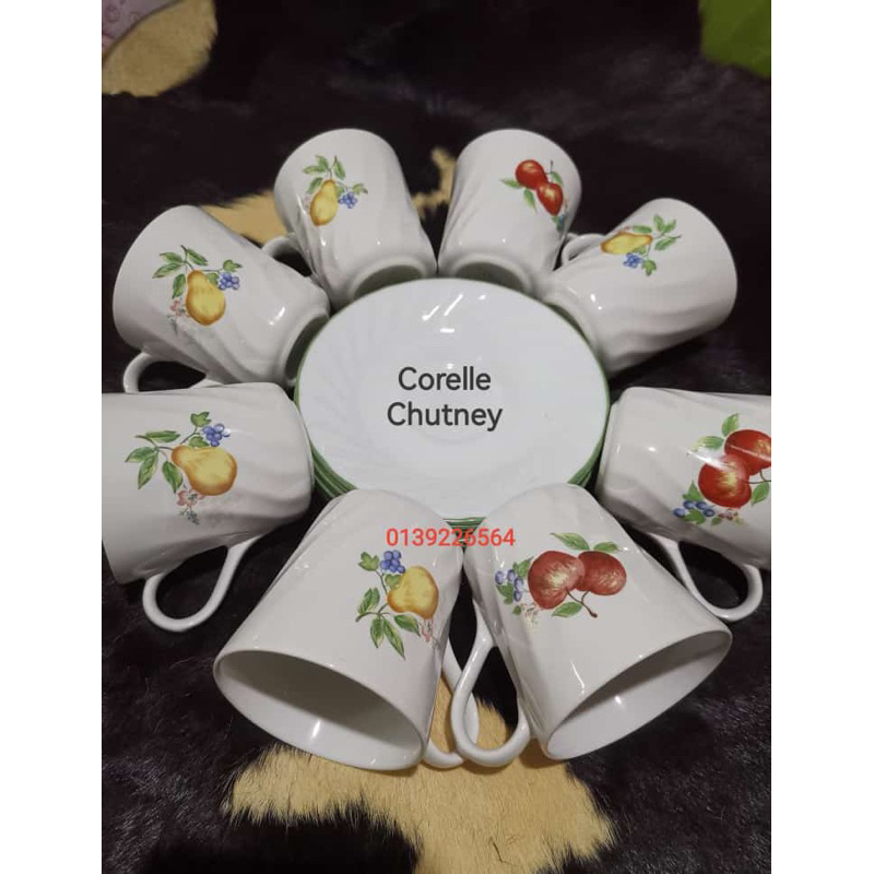 CORELLE CHUTNEY (CUP AND SAUCER) | Shopee Malaysia