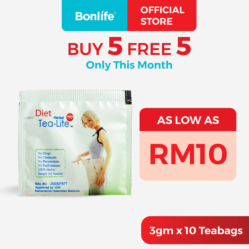 Bonlife Greenfood Herbal Tea Lite Natural Weight Loss Slimming Detox