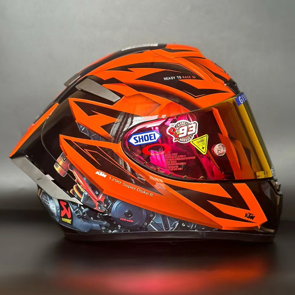 Free visor SHOEI X14 KTM 1290 Super Duke R Glossy Japan Factory Racing ...