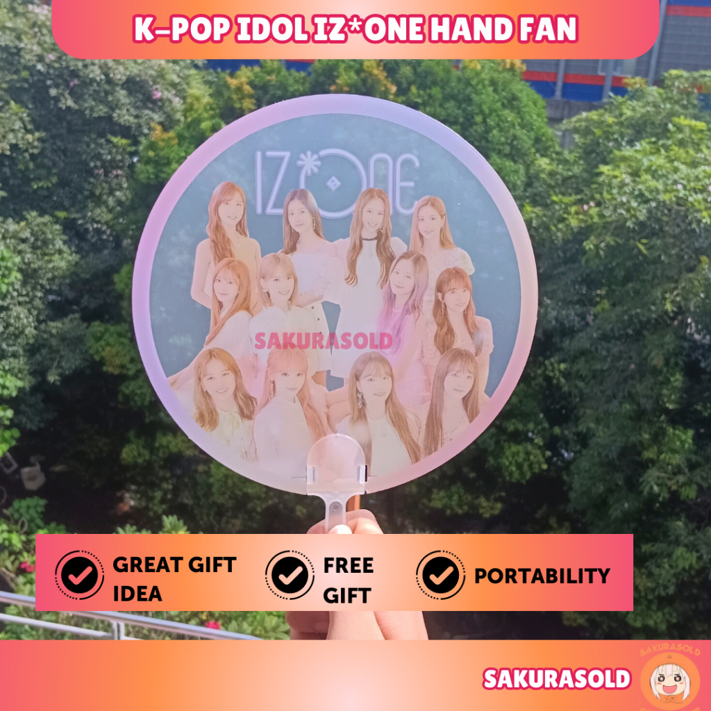 IZONE Hand Fan K Pop Idol Fans Idol Group Izone Fan Korean Idol Hand ...