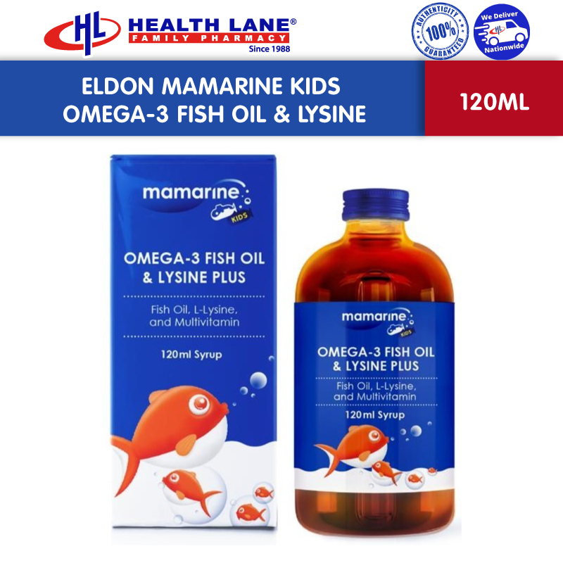 Eldon Mamarine Kids Omega-3 Fish Oil & Lysine (120ml) | Shopee Malaysia