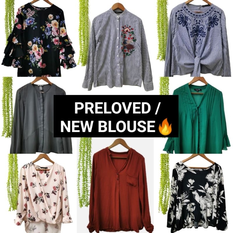 PRELOVED & NEW ITEM BLOUSE 🔥 READY STOCK 🔥 | Shopee Malaysia