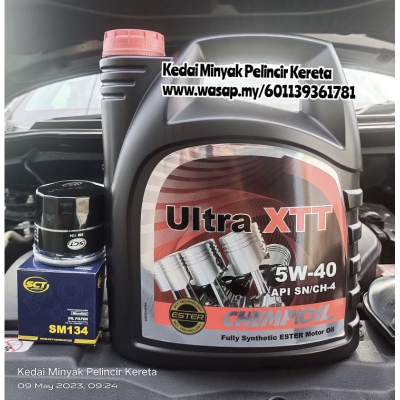 CHEMPIOIL PREMIUM FULLY SYNTHETIC + ESTER ULTRA XTT 5w-40 (4L)**FREE ...