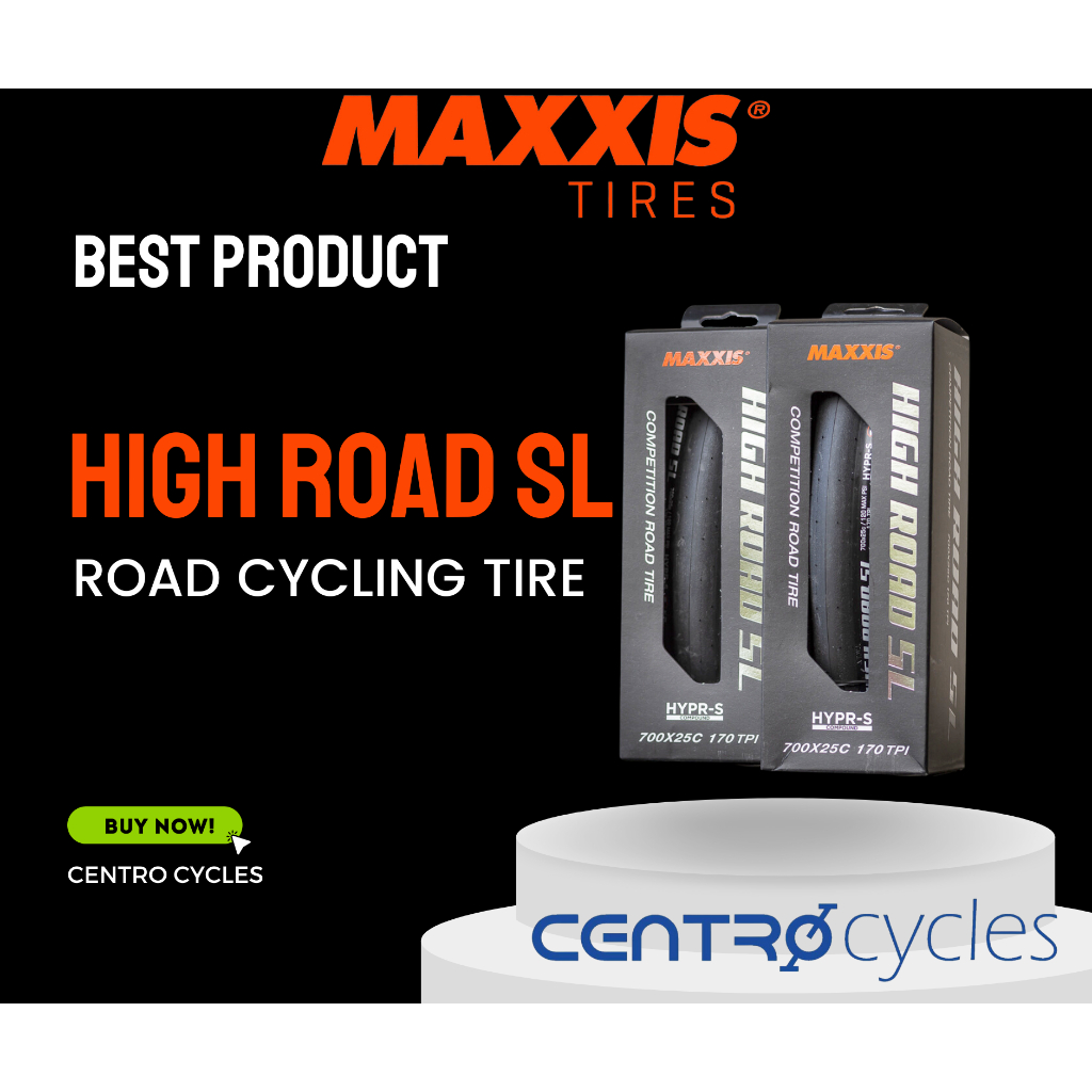 MAXXIS: High Road Competition SL 700x25 tube type road tire 170TPI ...