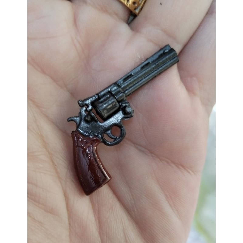 [Ready Stock] Miniature 1/6 Scale Metallic Painted Colt Python Revolver ...