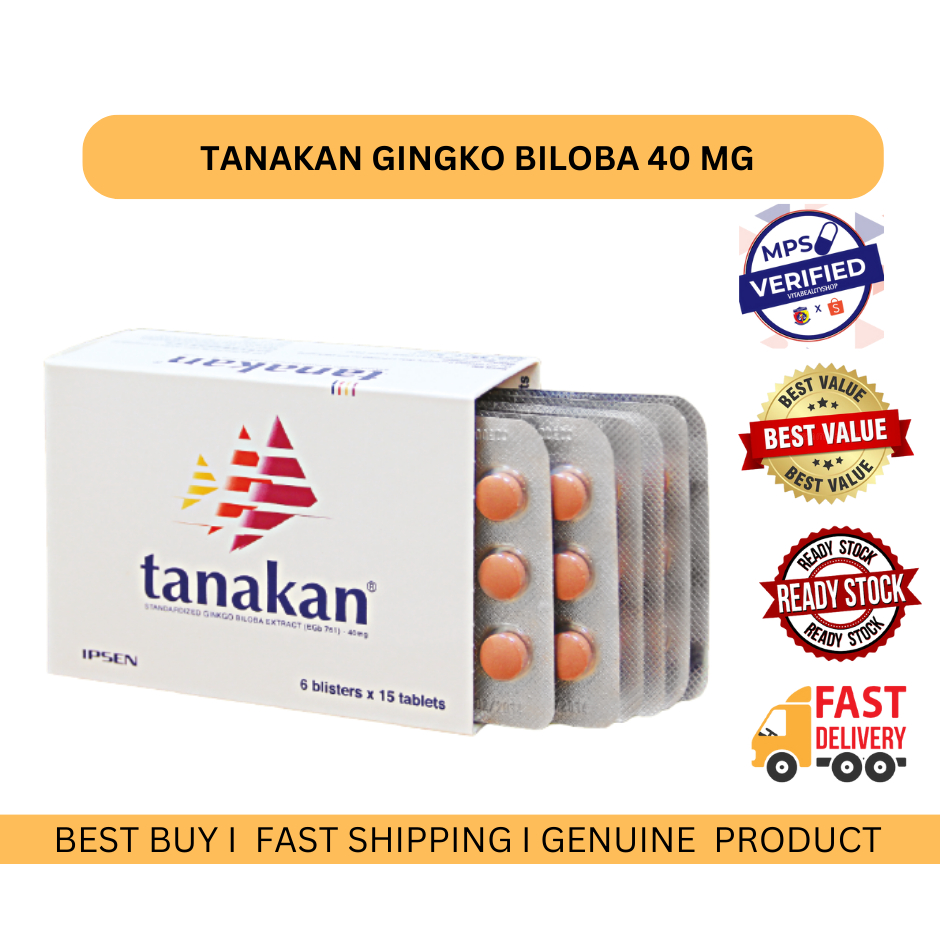 TANAKAN GINGKO BILOBA 40 MG [ 90'S / 15'S ] | Shopee Malaysia