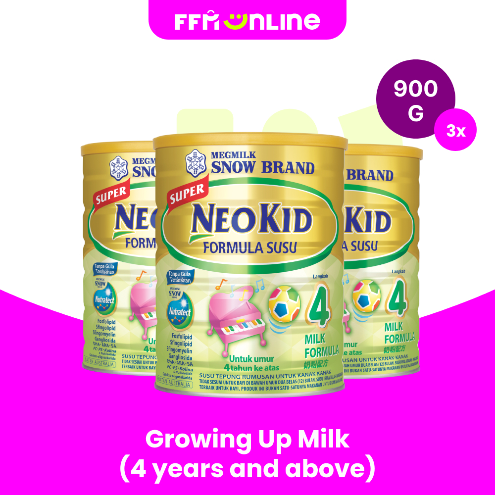 [BUNDLE OF 3] MegMilk Snow Brand Super Neo Kid 900G - Step 4 | Shopee ...