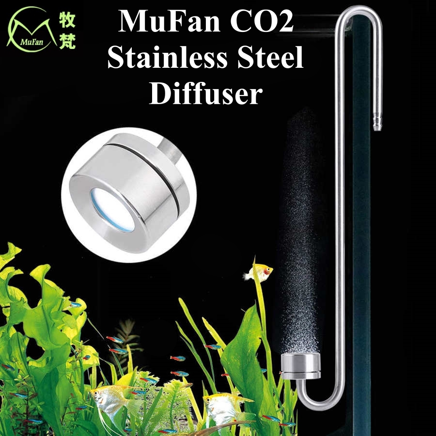 MUFAN CO2 STAINLESS STEEL DIFFUSER PLANTED AQUARIUM TANK | Shopee Malaysia