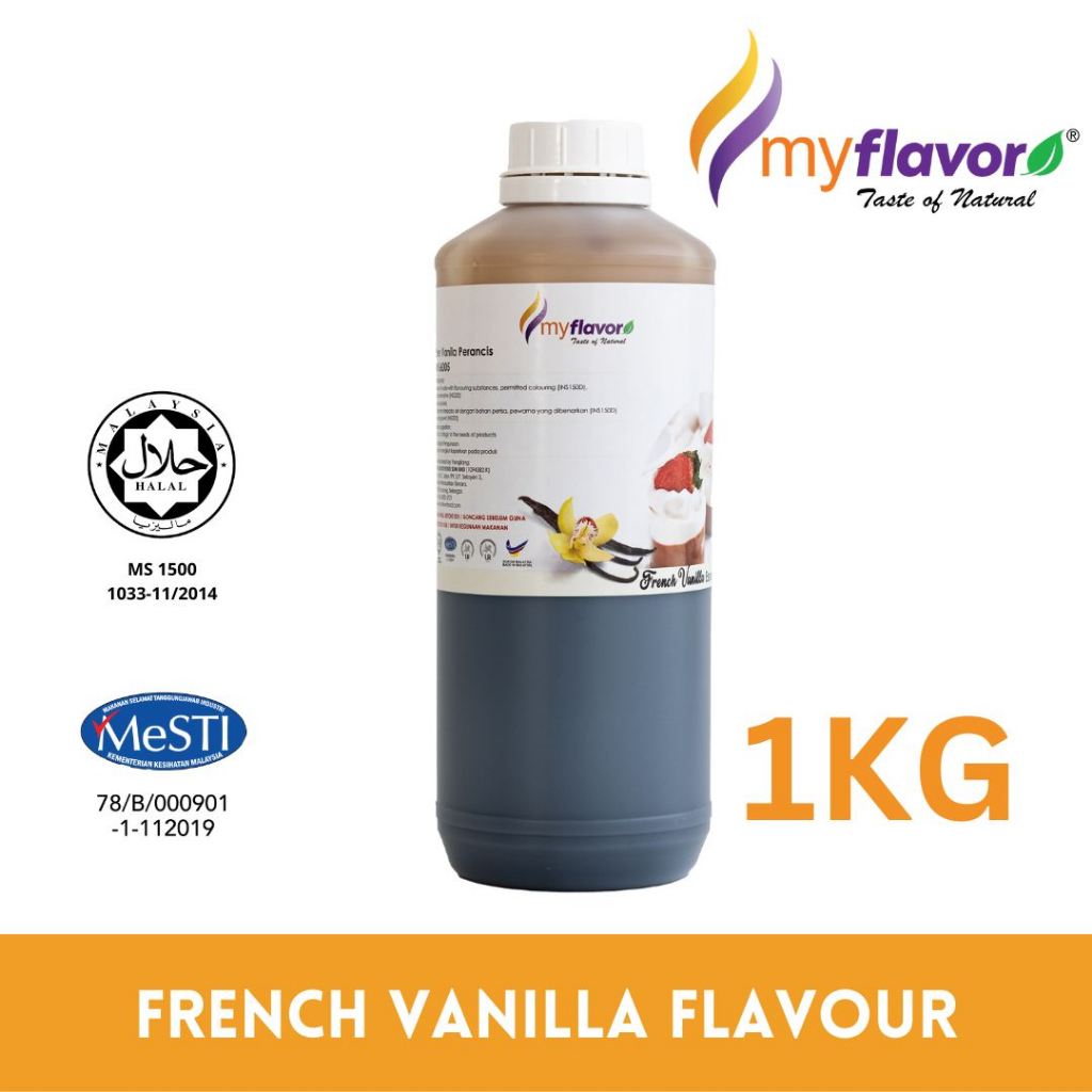 500g/1KG FRENCH VANILLA FLAVOUR - FOOD FLAVOUR MyFlavor Halal | Shopee ...