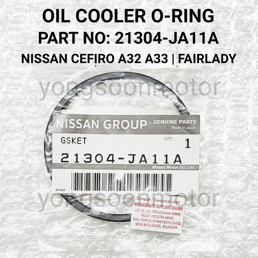 ORIGINAL NISSAN OIL COOLER O-RING 21304-JA11A NISSAN CEFIRO A32 A33 ...