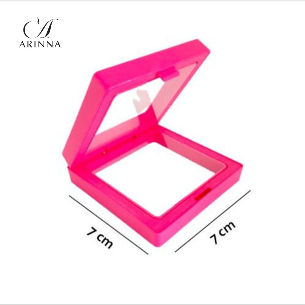 ARINNA Display Elastic Box 3D Transparent Jewellery Box Kotak Butang ...