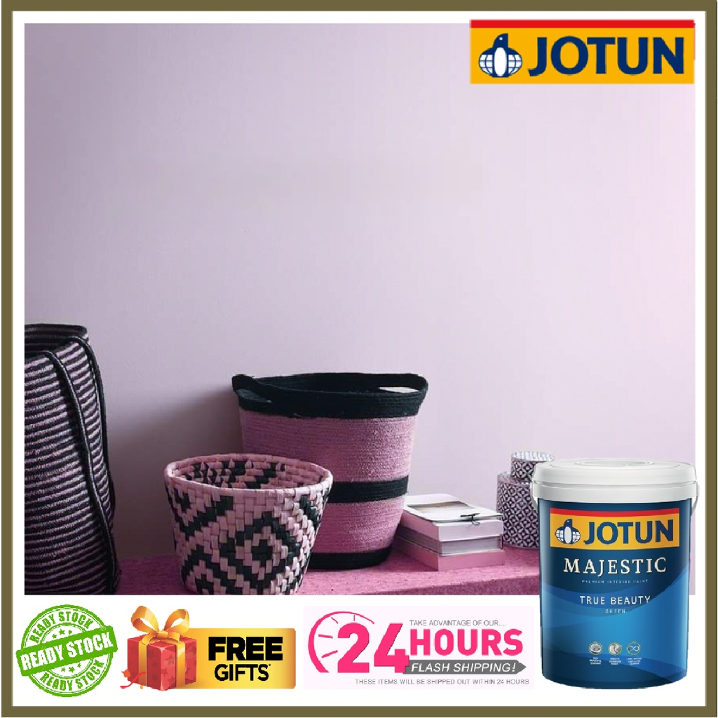 JOTUN 1L 4448 SOFT LILAC Majestic True Beauty Sheen /Cat Dalam Kilat ...