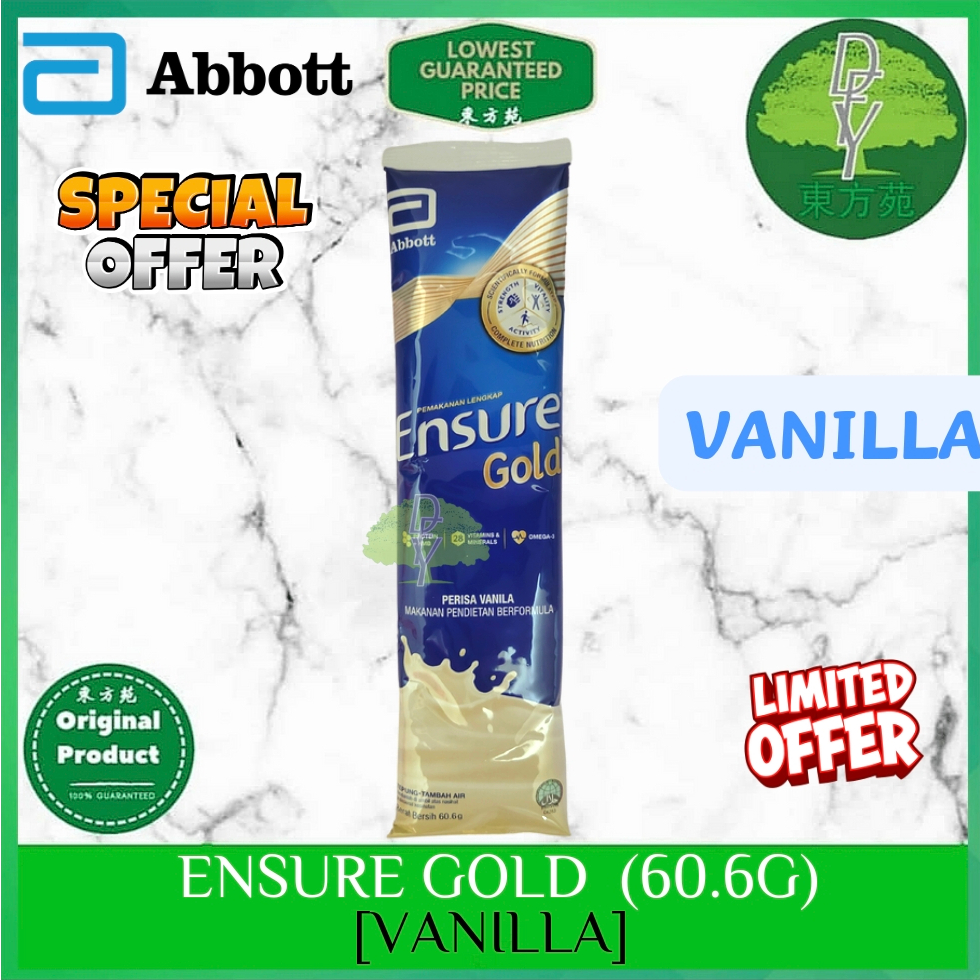 Ensure Gold Sachet (Vanila/Wheat) (60.6G) | Shopee Malaysia