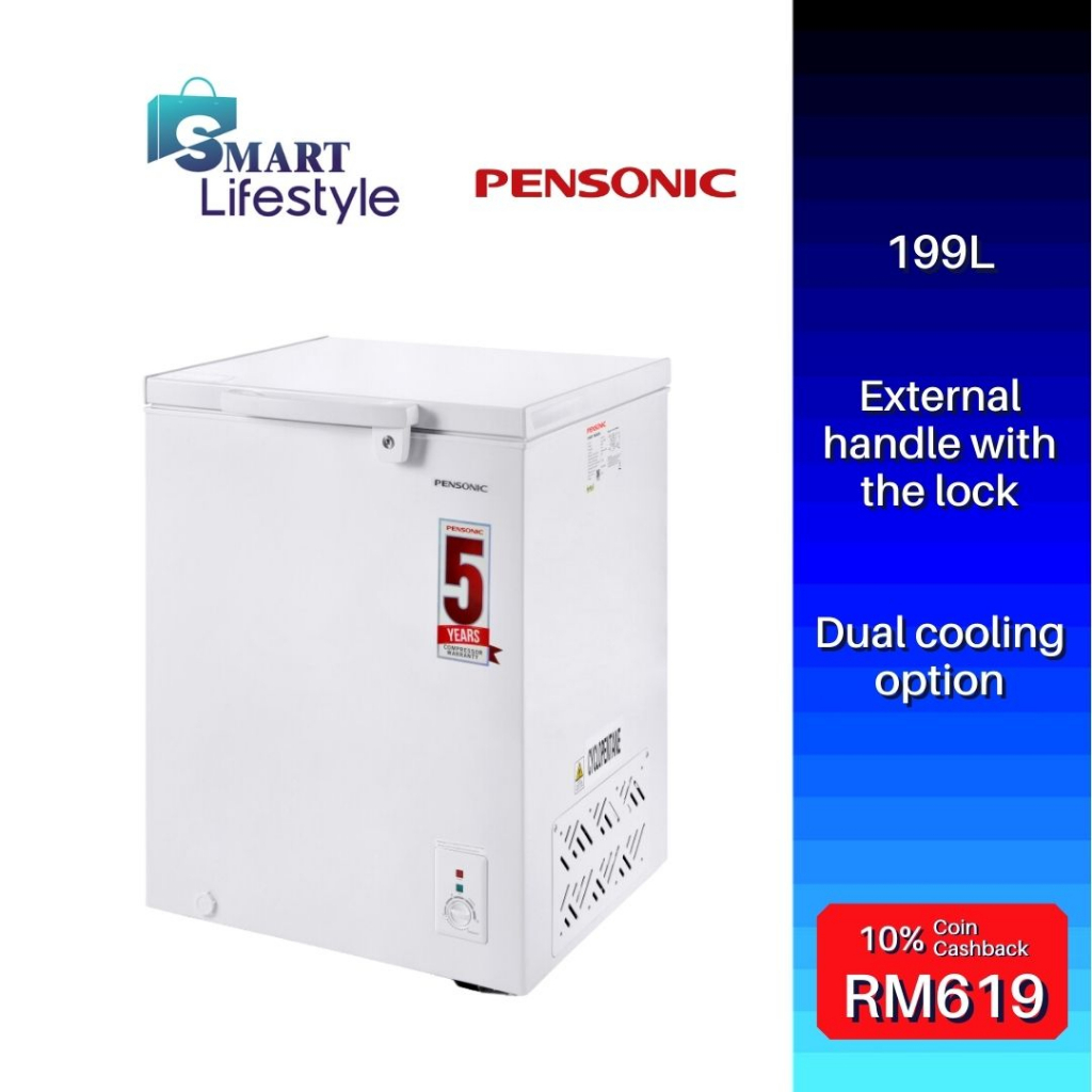Pensonic PFZ-203 199L Chest Freezer | Shopee Malaysia