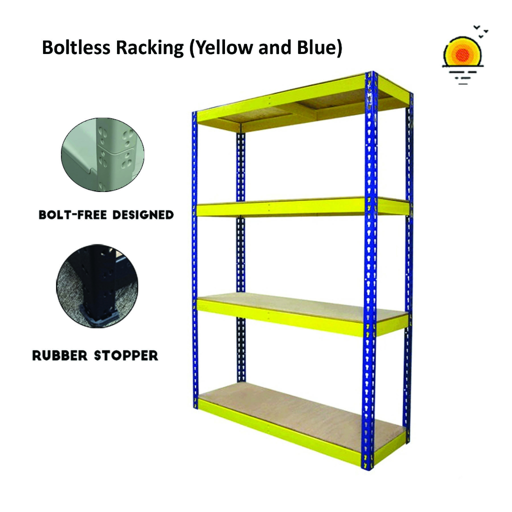 Boltless Racking (Yellow and Blue) | Shopee Malaysia