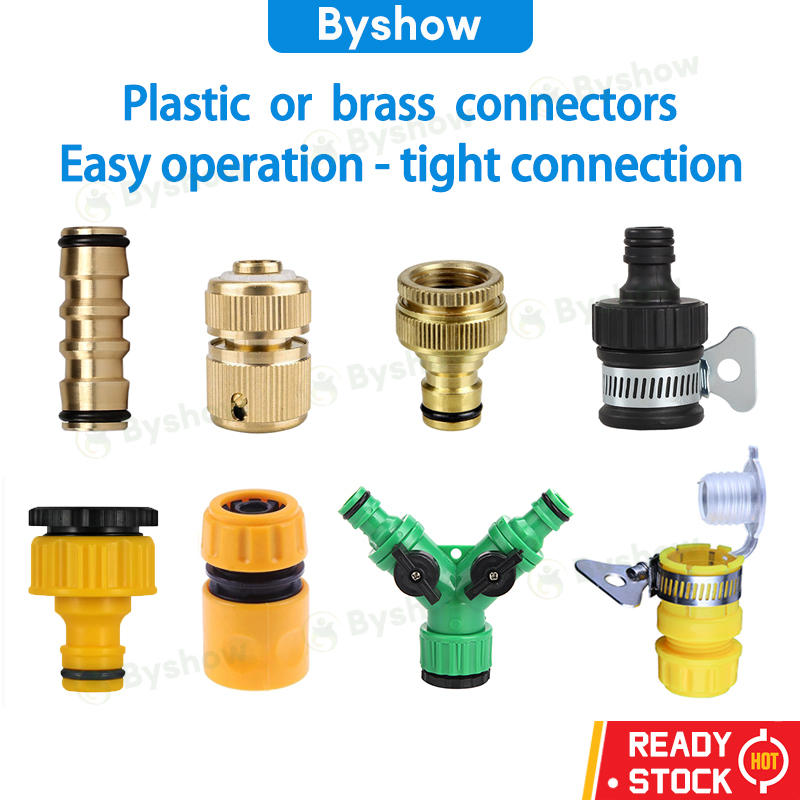 【Byshow】Garden Irrigation Hose Connector Adapter for Universal Plastic ...