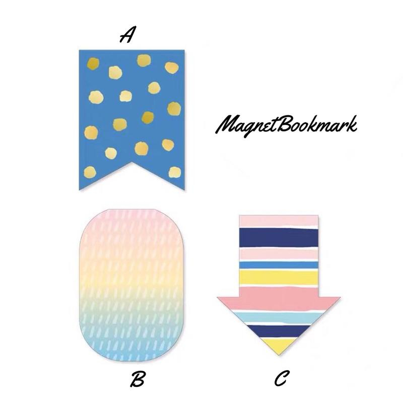 Cute Magnetic Bookmark (3 Selections) Half-Fold Magnet Student ...