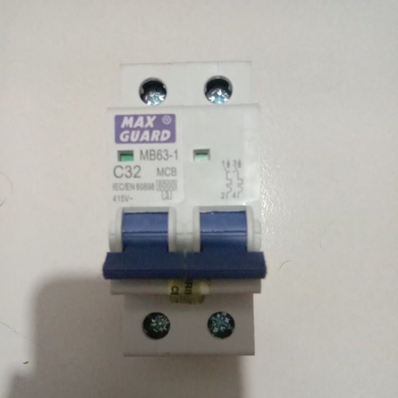 SALE!! MAXGUARD MCB 32AMP / 63AMP 2 POLE (SIRIM) | Shopee Malaysia