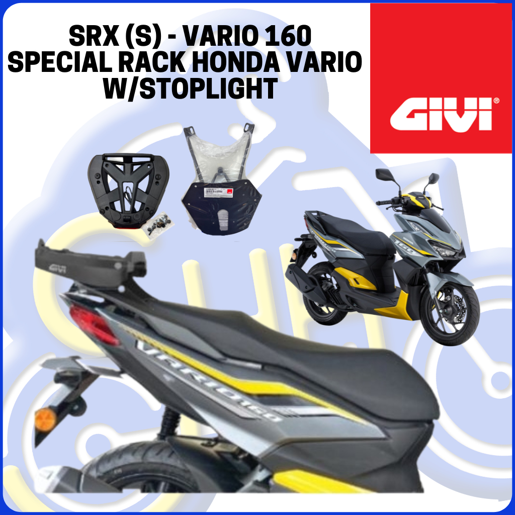 SPECIAL RACK HONDA VARIO 160 WITH STOPLIGHT SRV S - VARIO 160 GIVI ...