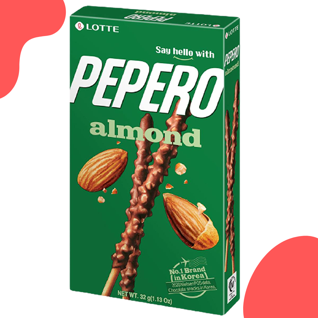 Lotte Pepero Almond 256g(Exp date 29/9/26) | Shopee Malaysia