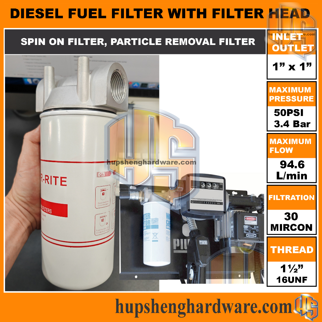Diesel Fuel Filter with Filter Head Diesel Particle Filter Spin On ...